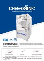 China Ultrasonic Frozen Cake Cutting Machine for Starbucks Coffee Cake Manufacturer for sale
