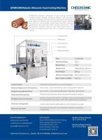 China Ultrasonic Frozen Cake Cutting Machine for Starbucks Coffee Cake Manufacturer for sale