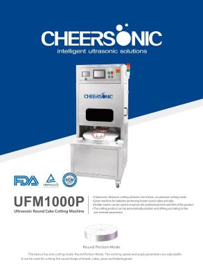 China Ultrasonic Round Cake Slicing Machine Cut Round Cakes Pies Desserts for sale