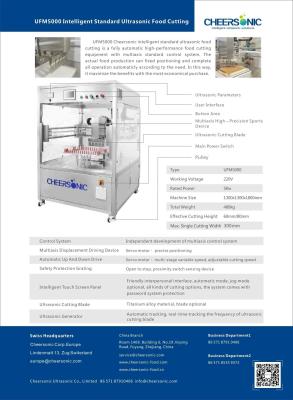 China Ultrasonic Bread Slicing Machine Cheesecake Slicer Machine for sale