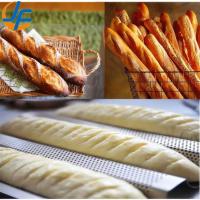 China RK Bakeware China Foodservice NSF 10 Slots Glaze Aluminum Baguette Baking Tray for sale