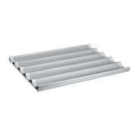 China Rk Bakeware China Aluminum 5 Loaf Baguette Tray / French Bread Pan for sale