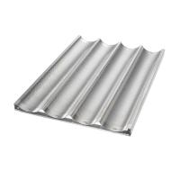 China Rk Bakeware China Aluminum 5 Loaf Baguette Tray / French Bread Pan for sale