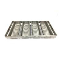 China Rk Bakeware China- 6 Straps Glazed Aluminized Steel Molde PARA Tostada Loaf Bread Pan/Sandwich Box/Pullman Bread Pan/Sub Sandwich Roll Pans for sale