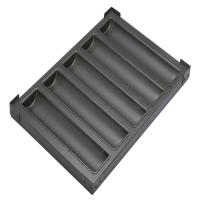 China Rk Bakeware China-5 Flute 600X400 Nonstick Aluminum Baguette Baking Tray for sale