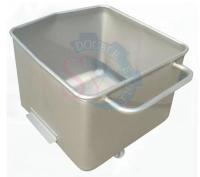 China Jf Sheet Metal-Stainless Steel Butcher Meat Processing Trolleys Bin for sale
