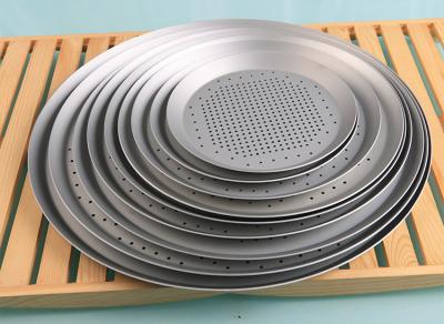China RK Bakeware China Foodservice NSF Hard Anodized Aluminum Perforated Crispy Crust Pizza Pans for Pizza Hut for sale