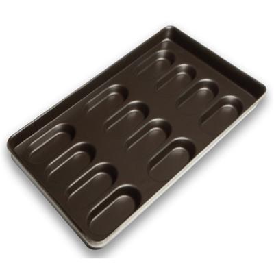 China Rk Bakeware China-Chicago Metallic 25 3/4 X 17 3/4 Inch Nonstick Hot Dog Bun Pan for sale