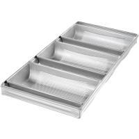 China Rk Bakeware China-Foodservice 41145 Glazed 4 Strap Aluminized Steel Hearth Bread Pan for sale
