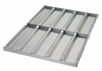 China RK Bakeware China Foodservice NSF 49015 Glaze Aluminum Sub Sandwich Roll Pan Baking Tray for sale