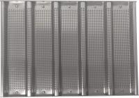 China RK Bakeware China Foodservice NSF Commercial Bakeware 5 Count 3 Inch Sub Sandwich Roll Pan Baking Tray for sale