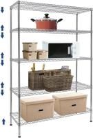 China Rk Bakeware China Foodservice Commercial Wire Shelving Heavy Duty Metal Storage Rack Shelf Unit for Kitchen for sale