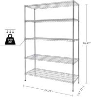 China Rk Bakeware China Foodservice Commercial Chrome Wire Shelving 24 X 36 (2 Shelves) for sale