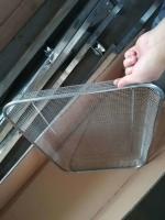 China RK Bakeware China Foodservice Stainless Steel Air Fryer Basket Grill Basket Air Fryer Tray Wire Rack for sale