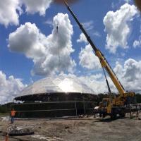 China Aluminum Geodesic Dome Roofs  Storage Tank Aluminum Dome Roofs for Tanks for sale