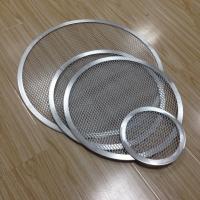 China RK Bakeware China Foodservice NSF 16 Inch Aluminum Pizza Screen and Aluminum Pizza Pan for sale