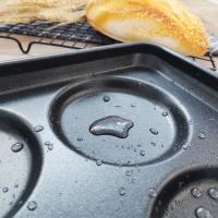 China 15 Cavities Baking Toast Bread Pan 4 Inch Hamburger Pan 40*60cm baking pan For Baking Burger Tray for sale