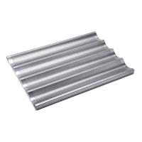China 26*18 inch aluminum nonstick baguette pan baguette baking tray bandejas para baguette aluminum french bread pan for sale