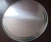 China 18 gauge 16 inch wide rim round aluminum pizza pan flat pizza tray pizza baking tray for sale