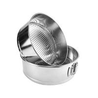 China round cake pans for baking removable bottom cake molds bakeware TIN cake baking pans with lock springform pan for sale