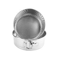 China round cake pans for baking removable bottom cake molds bakeware TIN cake baking pans with lock springform pan for sale