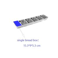 China 6 straps aluminum steel custom bread & loaf pans bread baking pan loaf tin non-stick baking loaf pan for sale
