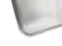 China 26 x 18 inch 1.2mm perforated metal tray perforated flat baking sheet perforated aluminum sheet wire-in-the-rim sheet tray for sale