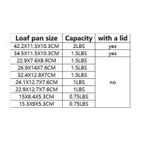 China 34.5*11.5*10.3cm Loaf Pan With Cover Non Stick Loaf Baking With Lids 1.5LBS Baking Loaf Pan Toast Box Bread Tin for sale