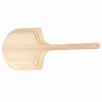 China 12*22 Inch Premium 12 Inch Wood Pizza Peel Pine Wooden Pizza Paddle 56cm Pizza Board for sale