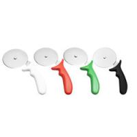 China 10cm Stainless Steel 430 Pizza Wheel Cutter With Pp Handle Round Plastic Cutter Server for sale