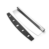 China 14 Inch Premium Pizza Cutter Stainless Steel 430 Pizza Rocker Cutter for sale
