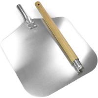 China Oven Tools 83cm Aluminum Pizza Peel With Detachable Wood Handle Pizza Schep 12x14 for sale