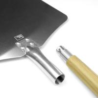 China Aluminum Blade Detachable Wooden Handle Pizza Oven Shovel 83cm Pizza Shovel Square Aluminum Pizza Peel for sale