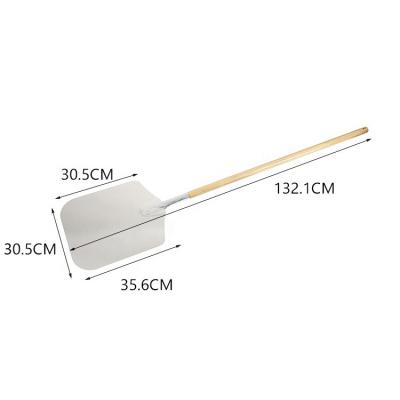 China 132cm Long Handle Pizza Peel Aluminium Shovel Bandejas De Pasapalos De Piedra Pala Forno Pi 12 X 14 Aluminium for sale