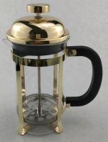 China Amazon High Borosilicate Glass French Press Hot Rose Gold Coffee Plunger Stainless Steel for sale