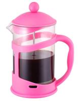 China Portable Coffee Makers High Borosilicate Glass Coffee Press Black Plastic French Press for sale
