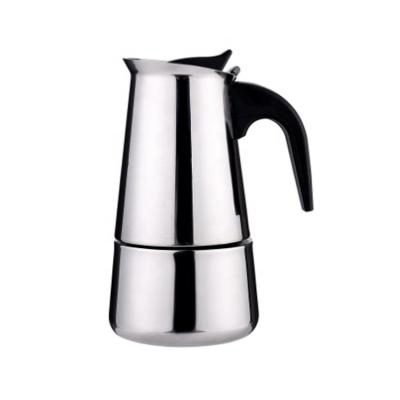 China Stainless Steel Italian Espresso Stovetop Coffee Maker Moka Pot for sale