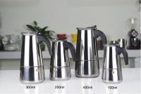 China Stainless Steel Italian Espresso Stovetop Coffee Maker Moka Pot for sale