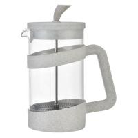 China Eco Friendly Material Wheat Straw Model High Temperature Resistant Borosilicate Glass 350ml Environmental French Press for sale