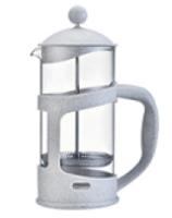China Eco Friendly Material Wheat Straw Model High Temperature Resistant Borosilicate Glass 350ml Environmental French Press for sale