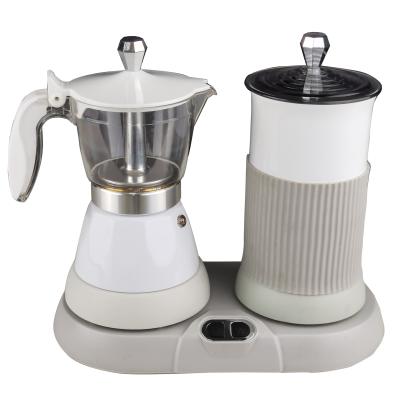 China Aluminum 3 Cups Electric Espresso Moka Coffee Maker Auto Shut Off Function Moka Express Cofeemaker Plastic Coffee Maker for sale