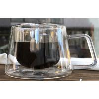 China 150ml 240ml 300ml Heart Shaped High Borosilicate Milk Mugs Tea Mugs Insulated Double Wall Glass Coffee Cup for sale