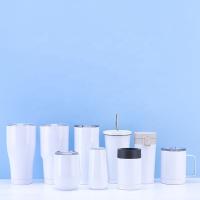 China Stainless Steel Heat Transfer Tumbler Personalize Dye Sublimation Tumbler Travel Coffee Mug for sale
