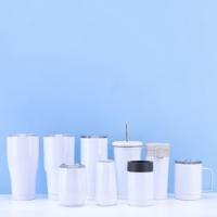 China Stainless Steel Heat Transfer Tumbler Personalize Dye Sublimation Tumbler Travel Coffee Mug for sale