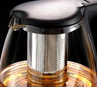 China 1200ML Wholesale Glass Teapot With Infuser Glass Tea Pot Kettle Pot Plastic Tea Pot for sale