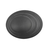 China 73.5*60cm Nonslip Oval Plastic Tray Large Recycled Plastic Plates Rubber Serving Tray For Bar for sale