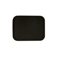 China 12*16inch Nonslip Rectangle Plastic Tray Large Recycled Plastic Plates Rubber Serving Tray For Hotel for sale