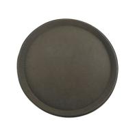 China 18 Inch Nonslip Round Plastic Tray Large Recycled Plates Rubber Serving Tray For Bar for sale