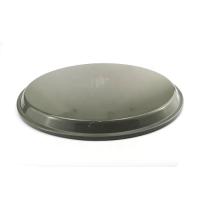 China 18 Inch Nonslip Round Plastic Tray Large Recycled Plates Rubber Serving Tray For Bar for sale