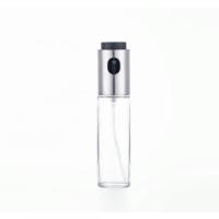China Stainless Steel BBQ Barbecue Cooking Tool Refillable Oil Dispenser Glass Plastic Vinegar Oil Sprayer Bottle for sale